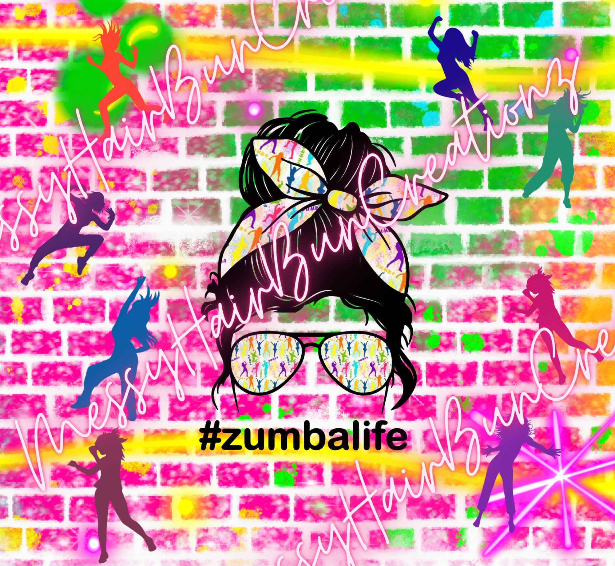 Zumba Tumbler Sublimation Wrap 20 Oz Skinny PNG - Etsy