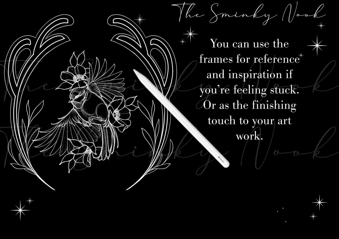 Neo Traditional Frames and Shapes/ Art Nouveau Designs Tattoo - Etsy