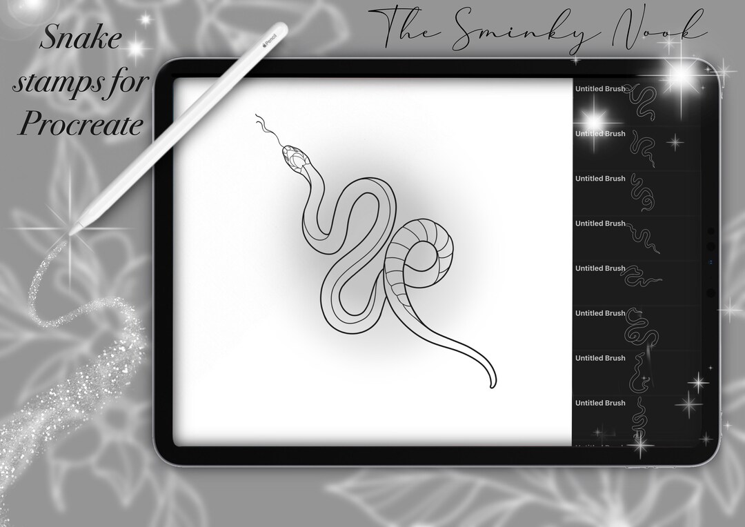 Procreate Snake Brush - Etsy