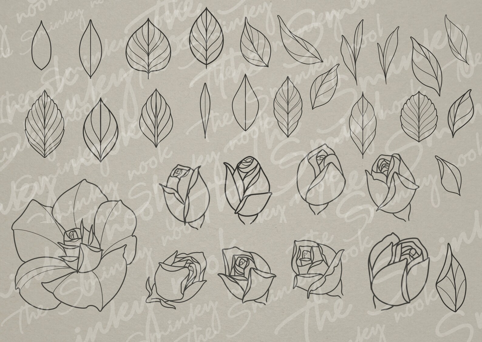 Procreate Neotrad Roses, Brush, Stamps, Tattoo Designs - Etsy