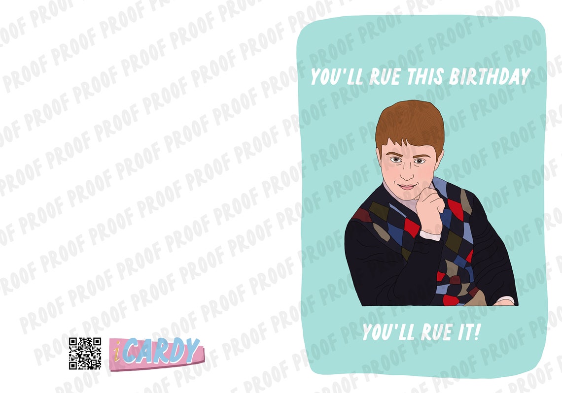 Printable Nevel Papperman Icarly Birthday Card You'll - Etsy