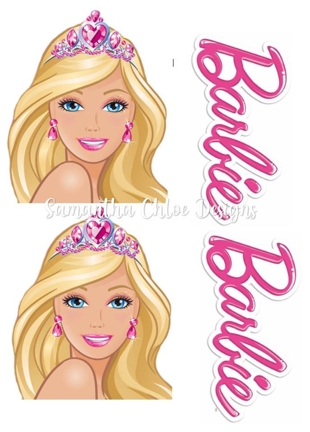 Edible Images Barbie A4 Collection - Etsy