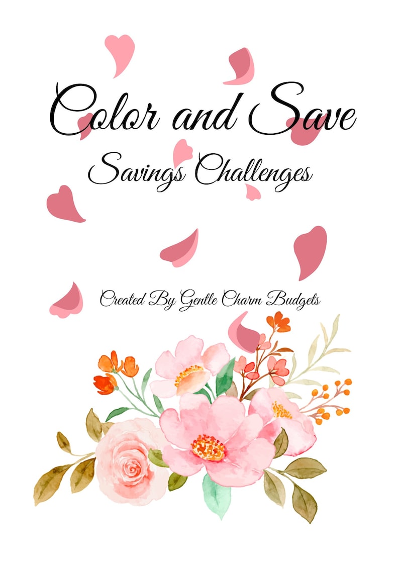 Color & Save Savings Challenge Book - Etsy
