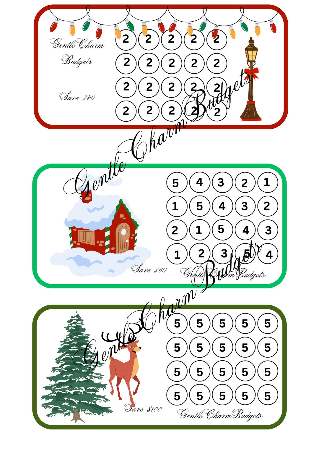 Holiday Mini Savings Challenge / Winter Savings - Etsy