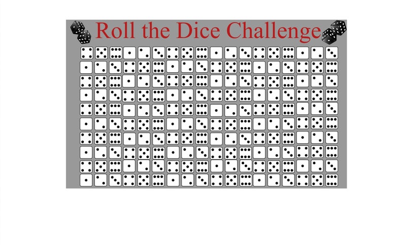 Roll the Dice Saving Challenge - Etsy