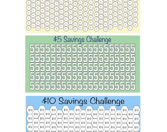 One Dollar Challenge Printables - Etsy