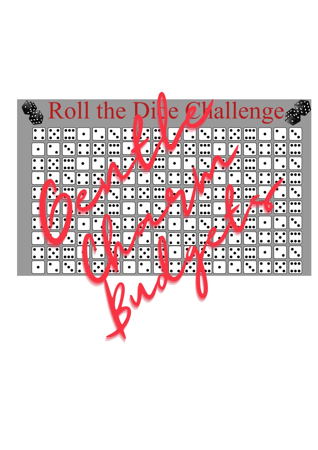Roll the Dice Saving Challenge - Etsy