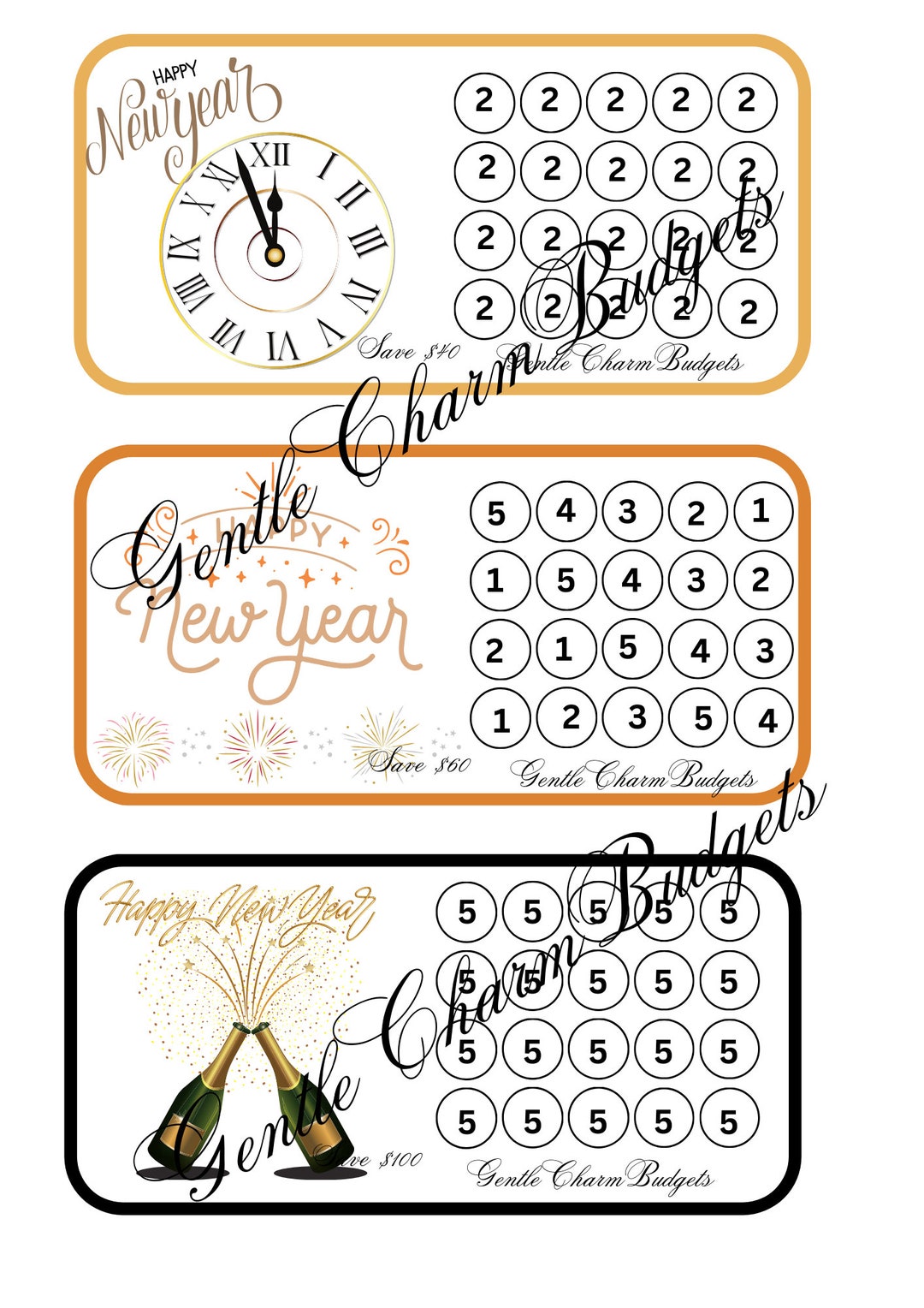 Holiday Mini Savings Challenges / New Years - Etsy