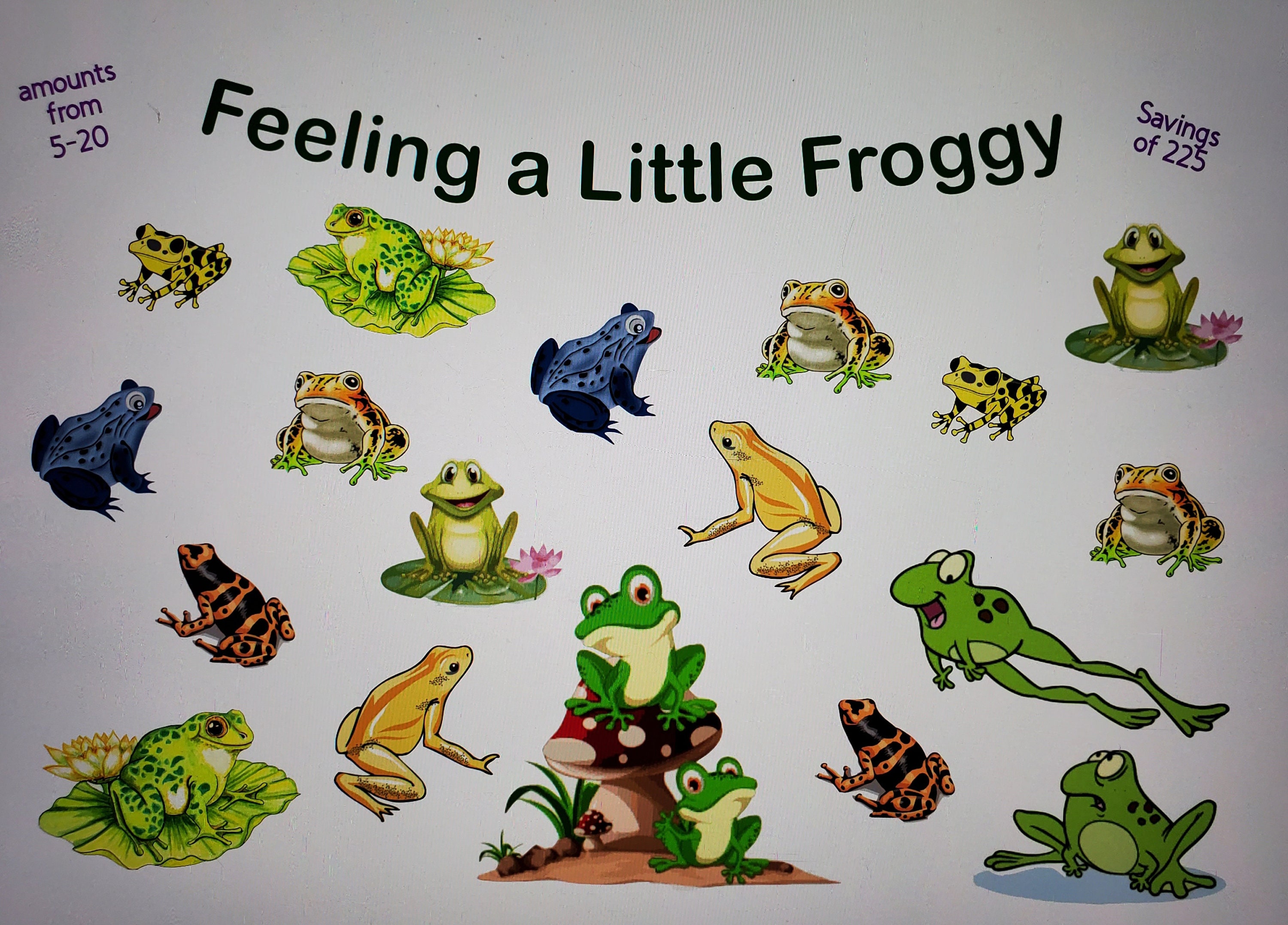 Scratch and Save / Feeling Froggy and Hop Into Savings - Etsy