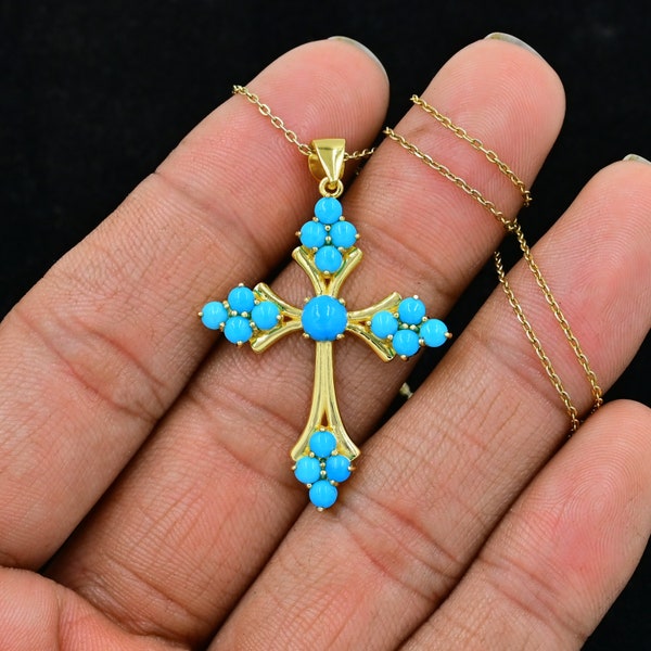 Turquoise Cross - Etsy