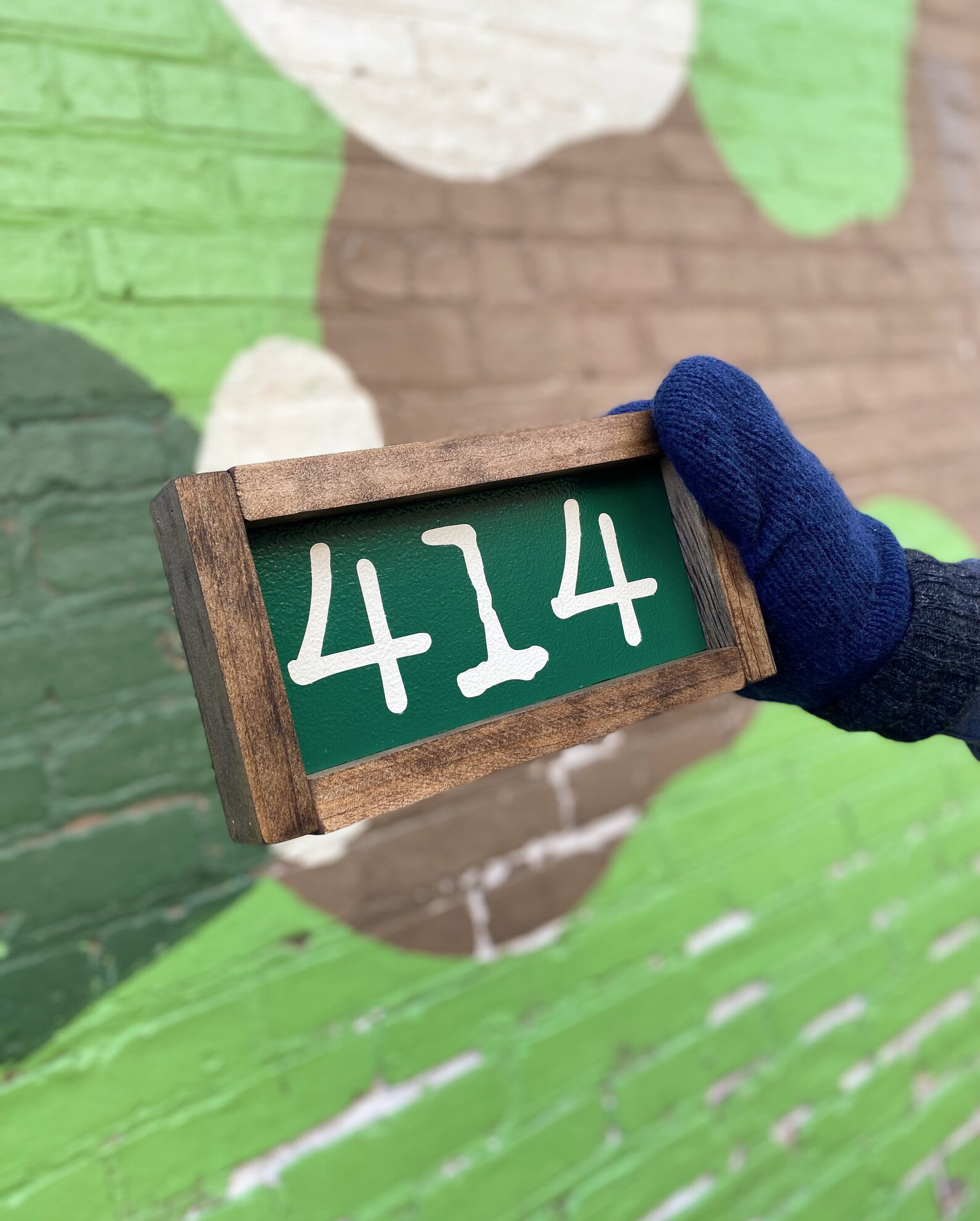 414 Area Code Sign Small Custom Sign Rustic Home Sign - Etsy