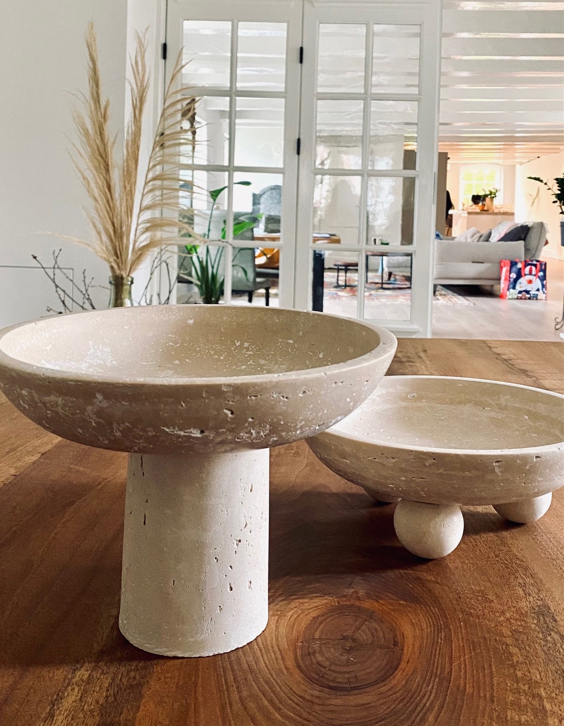 Travertine Inca Bowl - Etsy