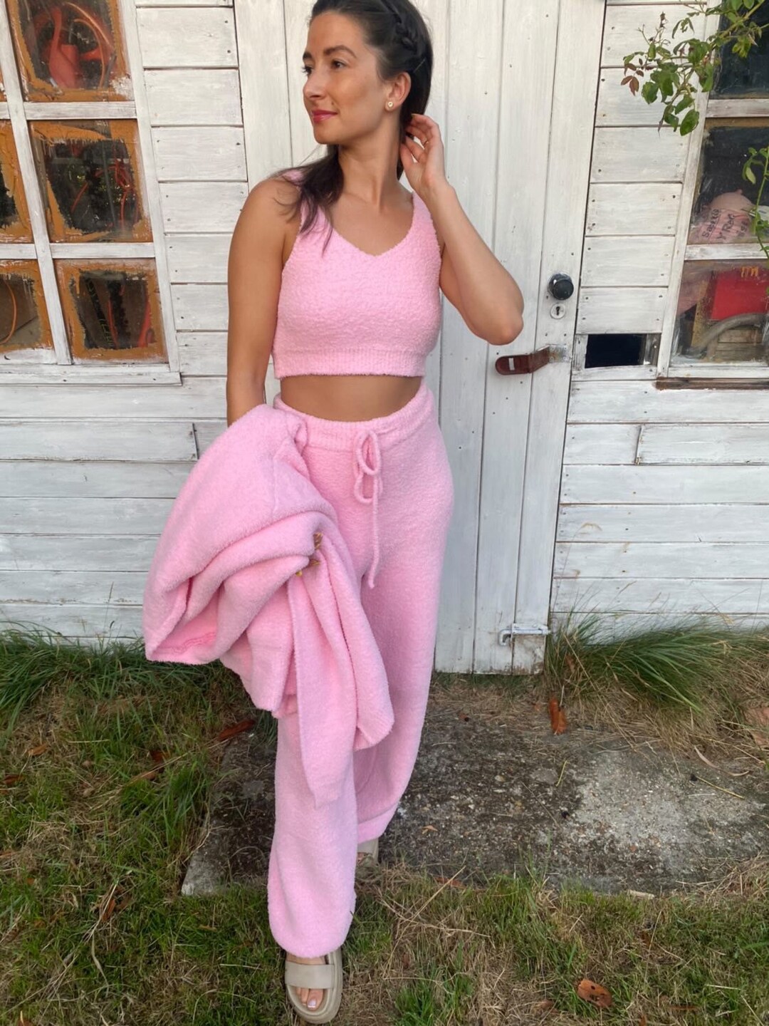 3 Piece Pink Cosy Loungewear Set - Etsy