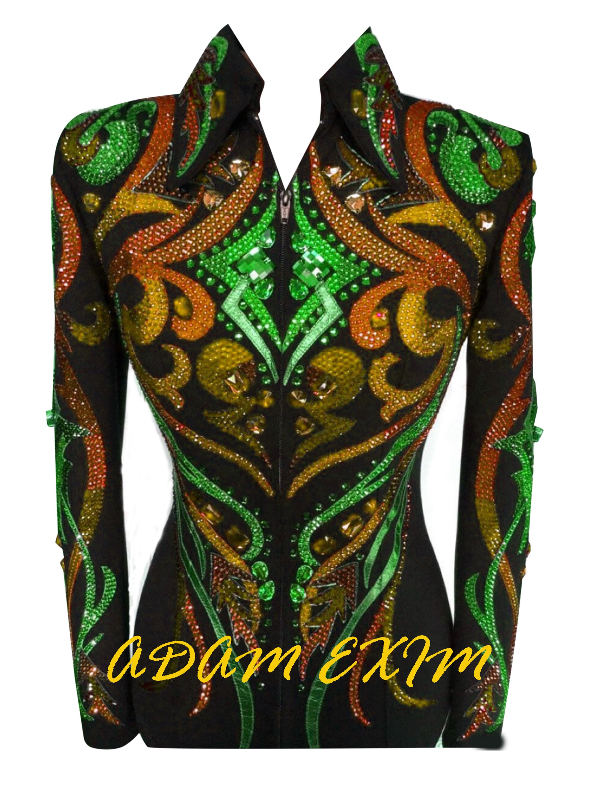 Women Show Jacket, Equestrian Pattern, Western Horse Show Jacket,horse ...