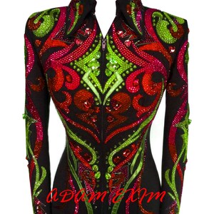 Women Show Jacket, Equestrian Pattern, Western Horse Show Jacket,horse ...