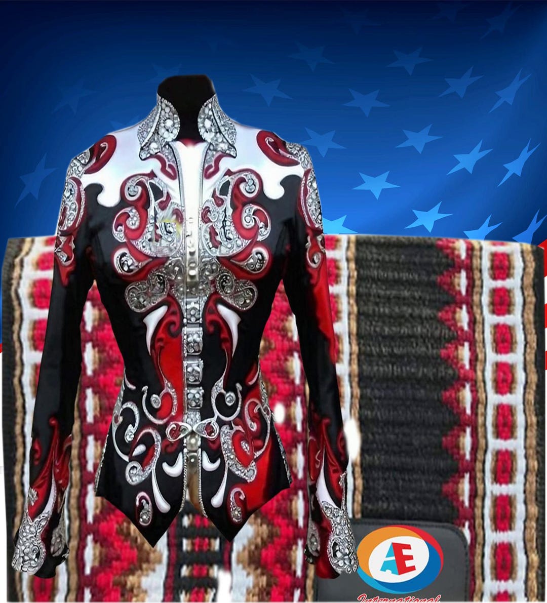 Turquoise Rodeo Queen Show Jacket: Western Showmanship Rail Jacket - Etsy