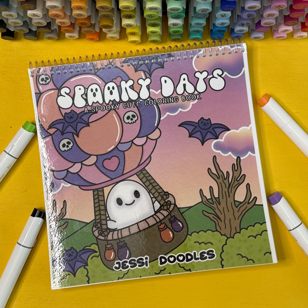 Ghost Coloring Book: 30 Spooky Season Illustrations, Stress Relief - Etsy