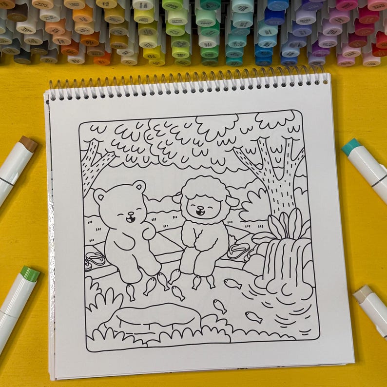 Cozy Spa Day Spiral Bound Coloring Book: 30 Whimsical Hand-drawn ...