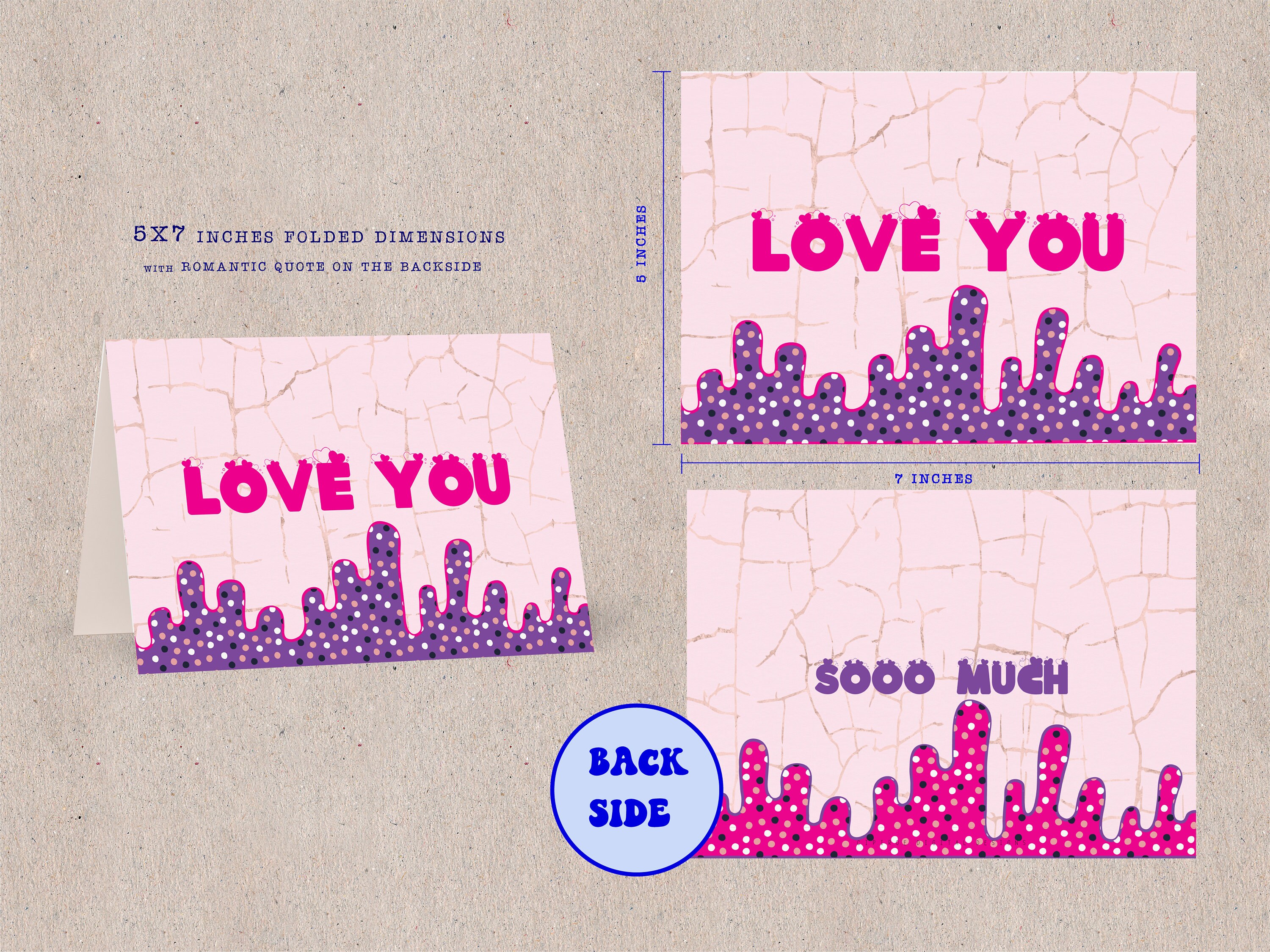 Printable I Love You Card Template With Romantic Quotes Print at Home ...