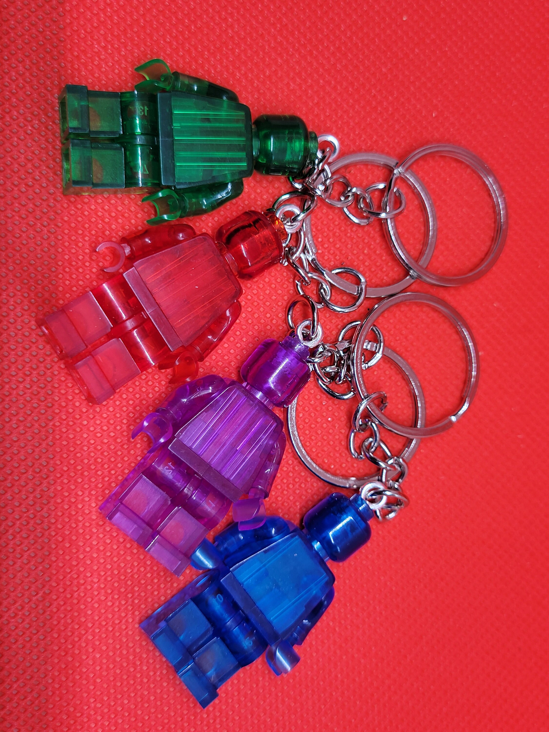 Lego Transparent Minifig Style Keyring / Bag Tag / Bag Charm - Etsy