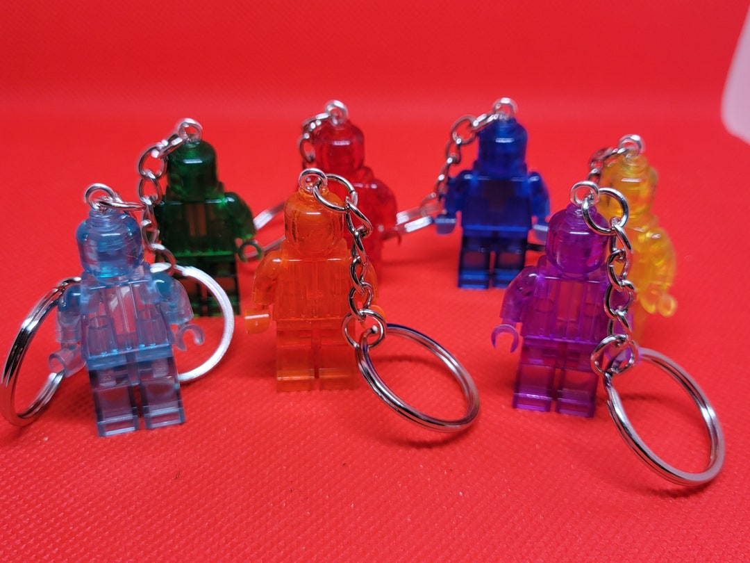Lego Transparent Minifig Style Keyring / Bag Tag / Bag Charm - Etsy