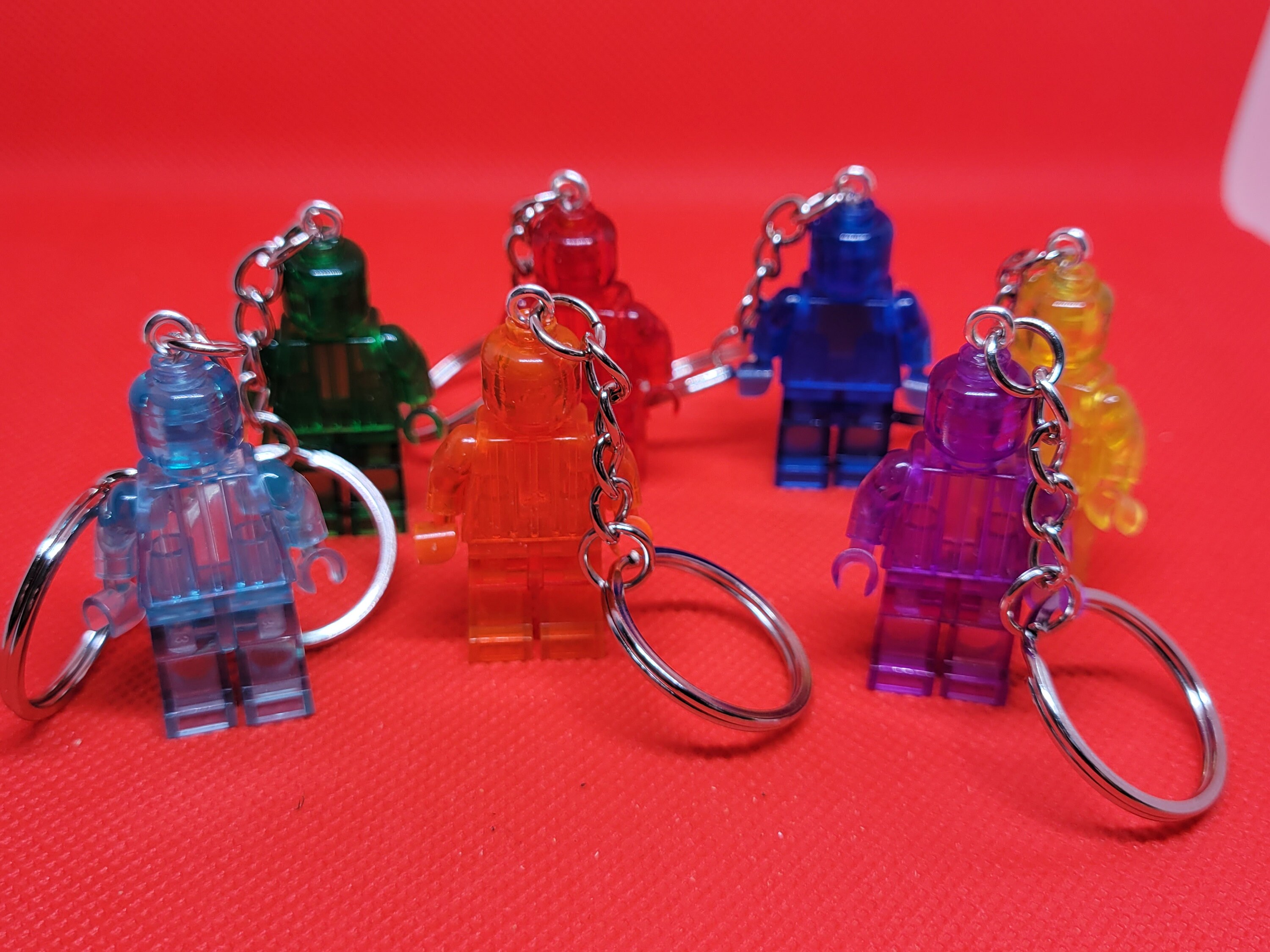 Lego Transparent Minifig Style Keyring / Bag Tag / Bag Charm - Etsy