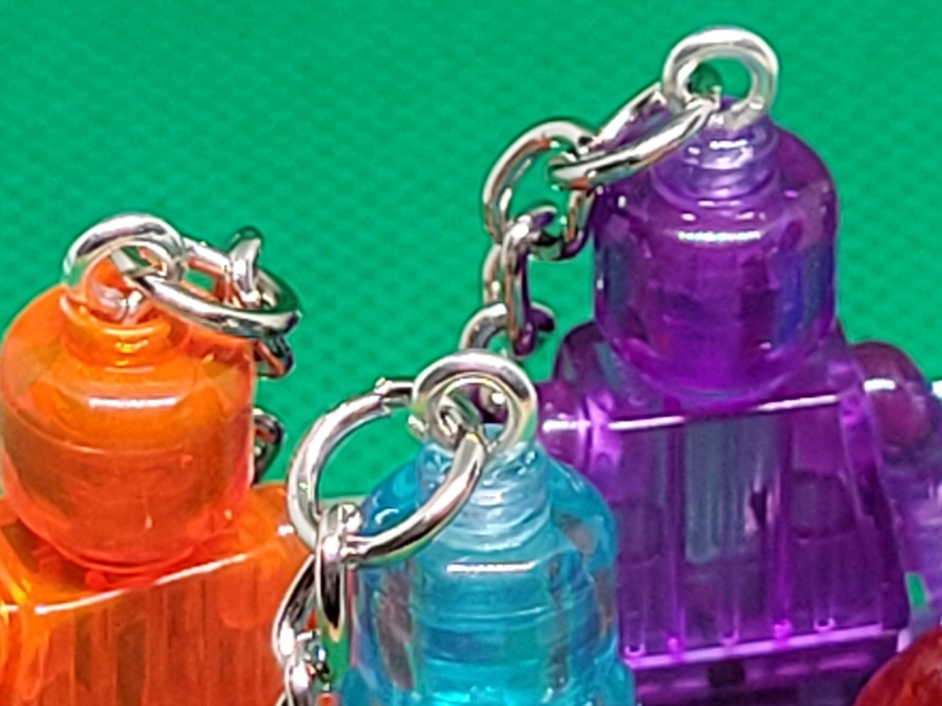 Lego Transparent Minifig Style Keyring / Bag Tag / Bag Charm - Etsy