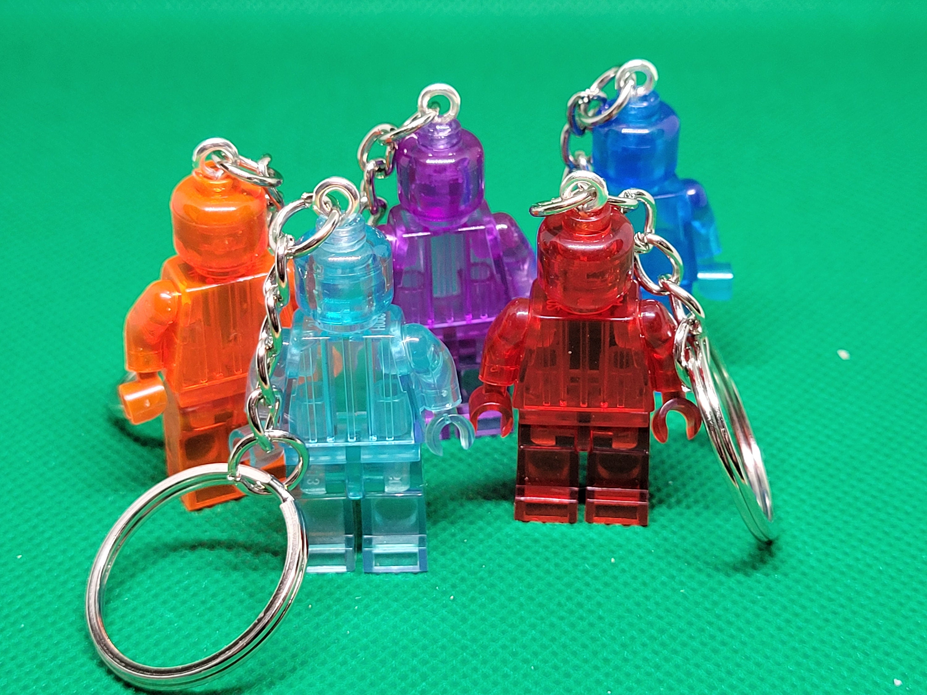 Lego Transparent Minifig Style Keyring / Bag Tag / Bag Charm - Etsy