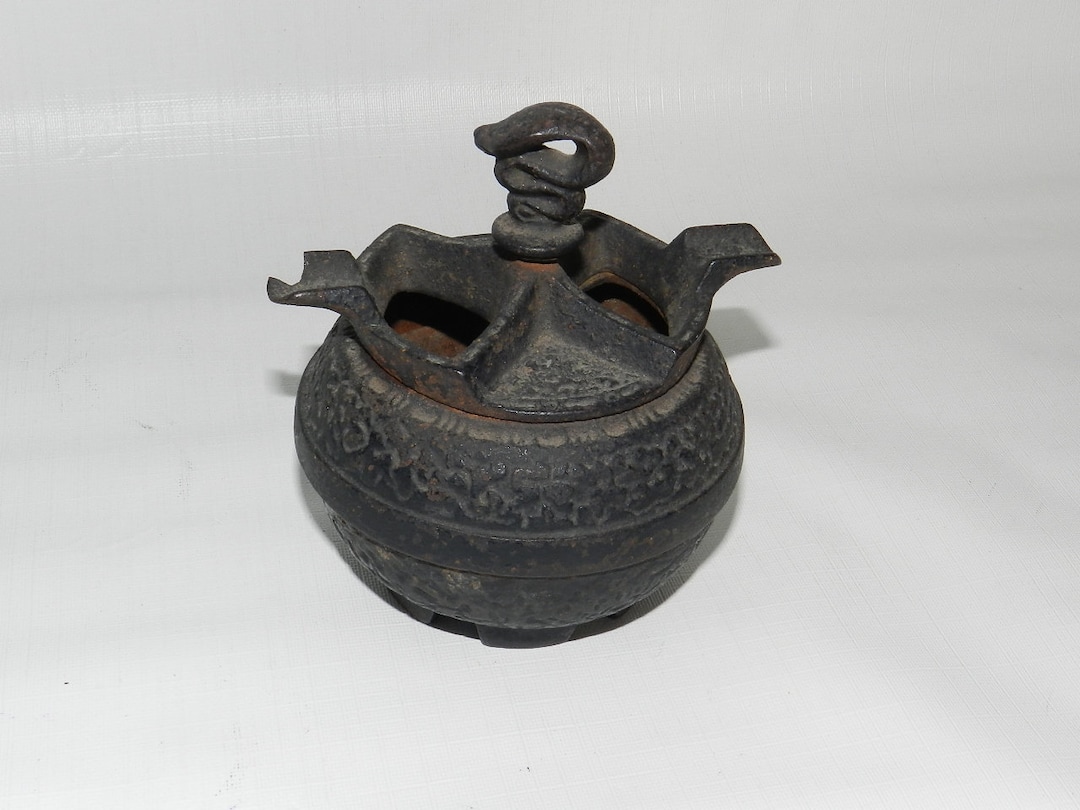 Rare Antique Alfred Dunhill of London Cast Iron Snake-top Ashtray - Etsy