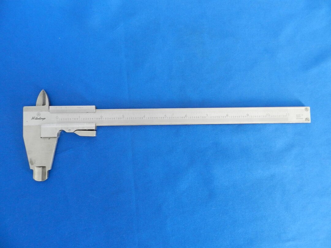 Vintage Mitutoyo 13.5" Inch Vernier Scale Caliper ~ Thumb Lock ~ Japan ...