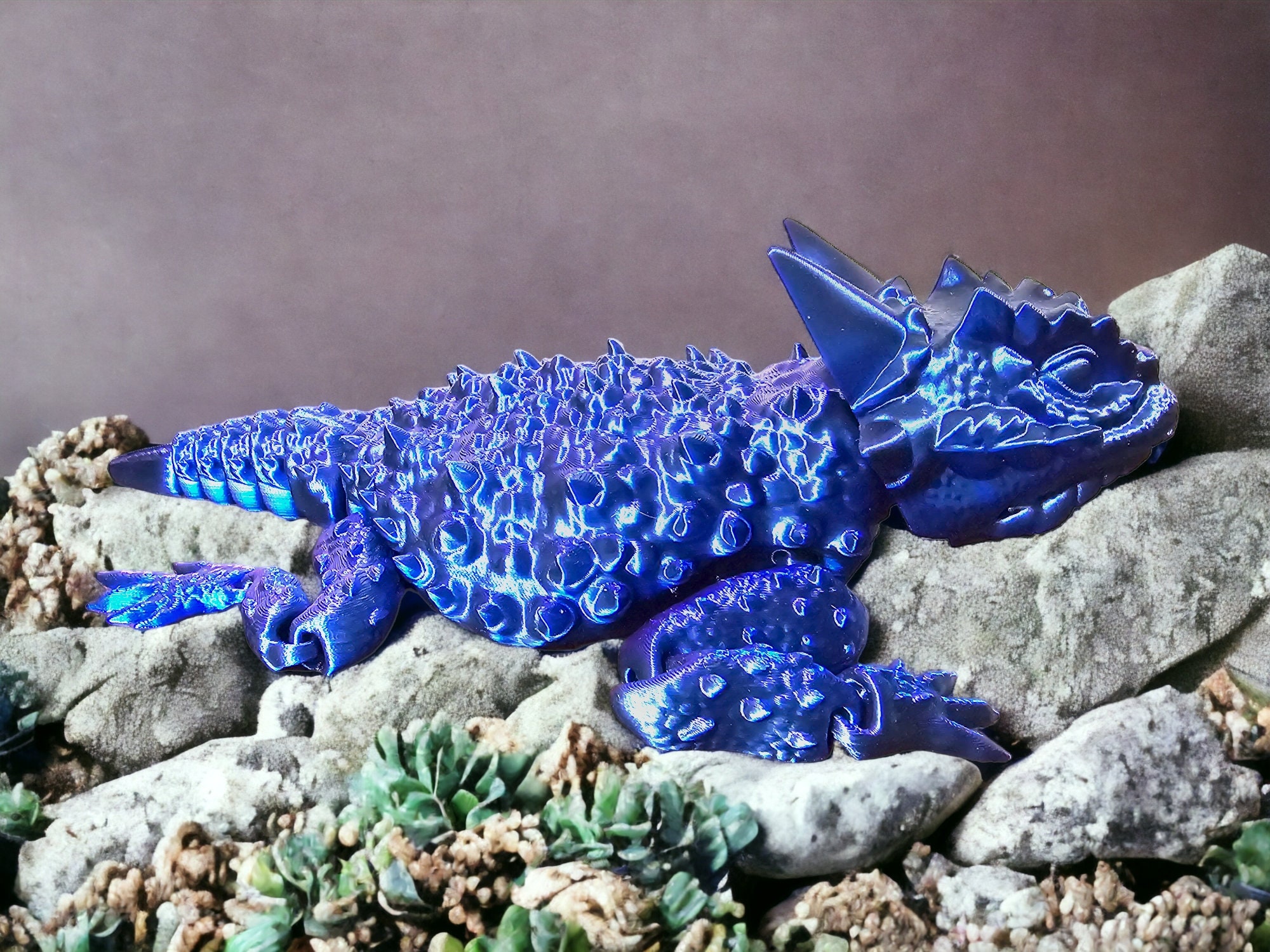 3D Printed Horned Lizard Fidget Toy: Articulated Stress Relief in Your ...