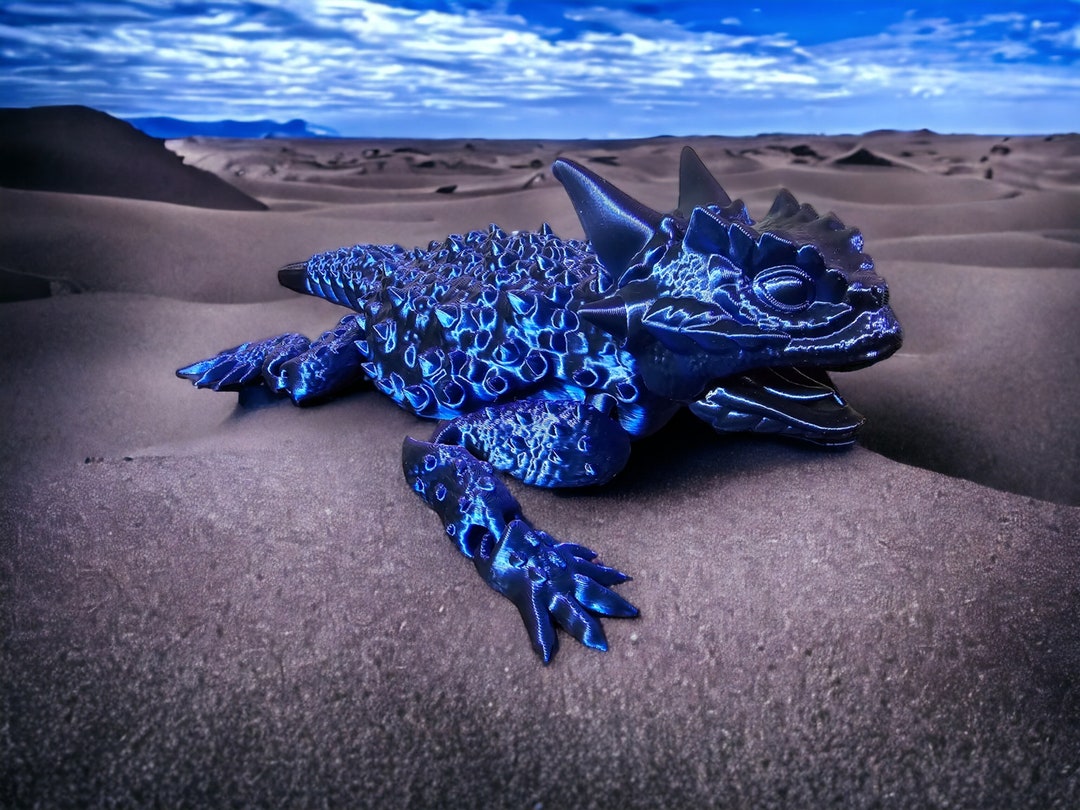 3D Printed Horned Lizard Fidget Toy: Articulated Stress Relief in Your ...