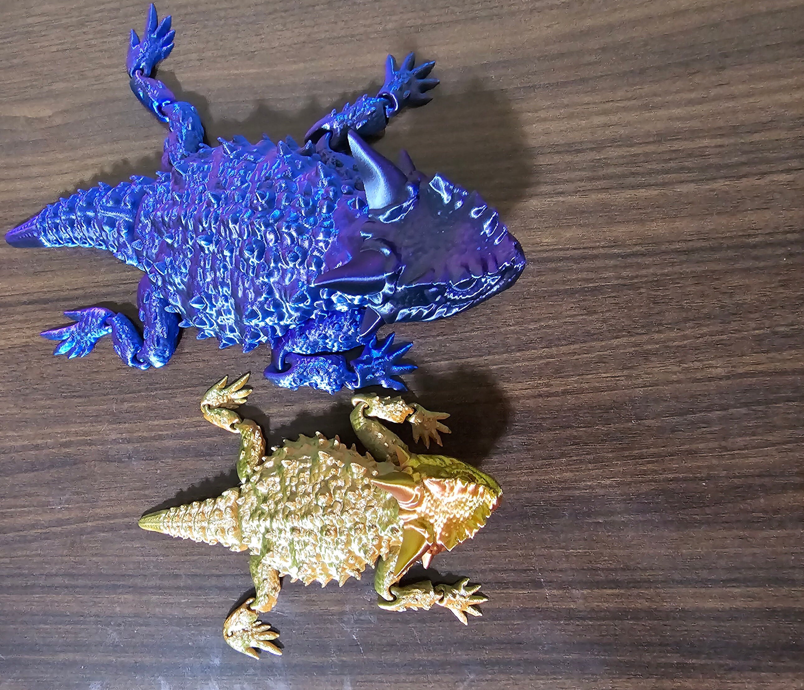 3D Printed Horned Lizard Fidget Toy: Articulated Stress Relief in Your ...
