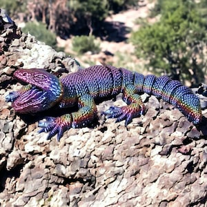 Unique 3D Printed Articulated Gila Monster Fidget Toy: Mesmerizing ...