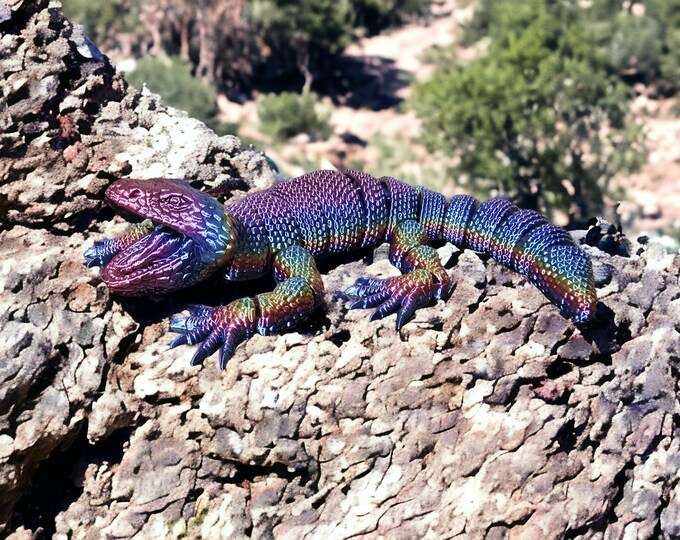 Unique 3D Printed Articulated Gila Monster Fidget Toy: Mesmerizing ...