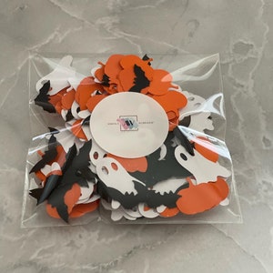 Halloween Confetti, Ghosts/ Pumpkins/bats - Etsy