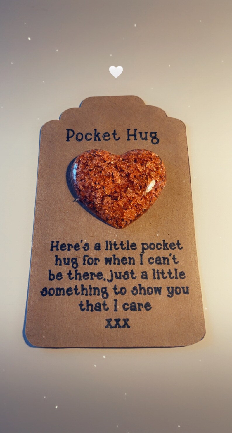 Resin Pocket Hug Available in a Choice of Colours - Etsy UK