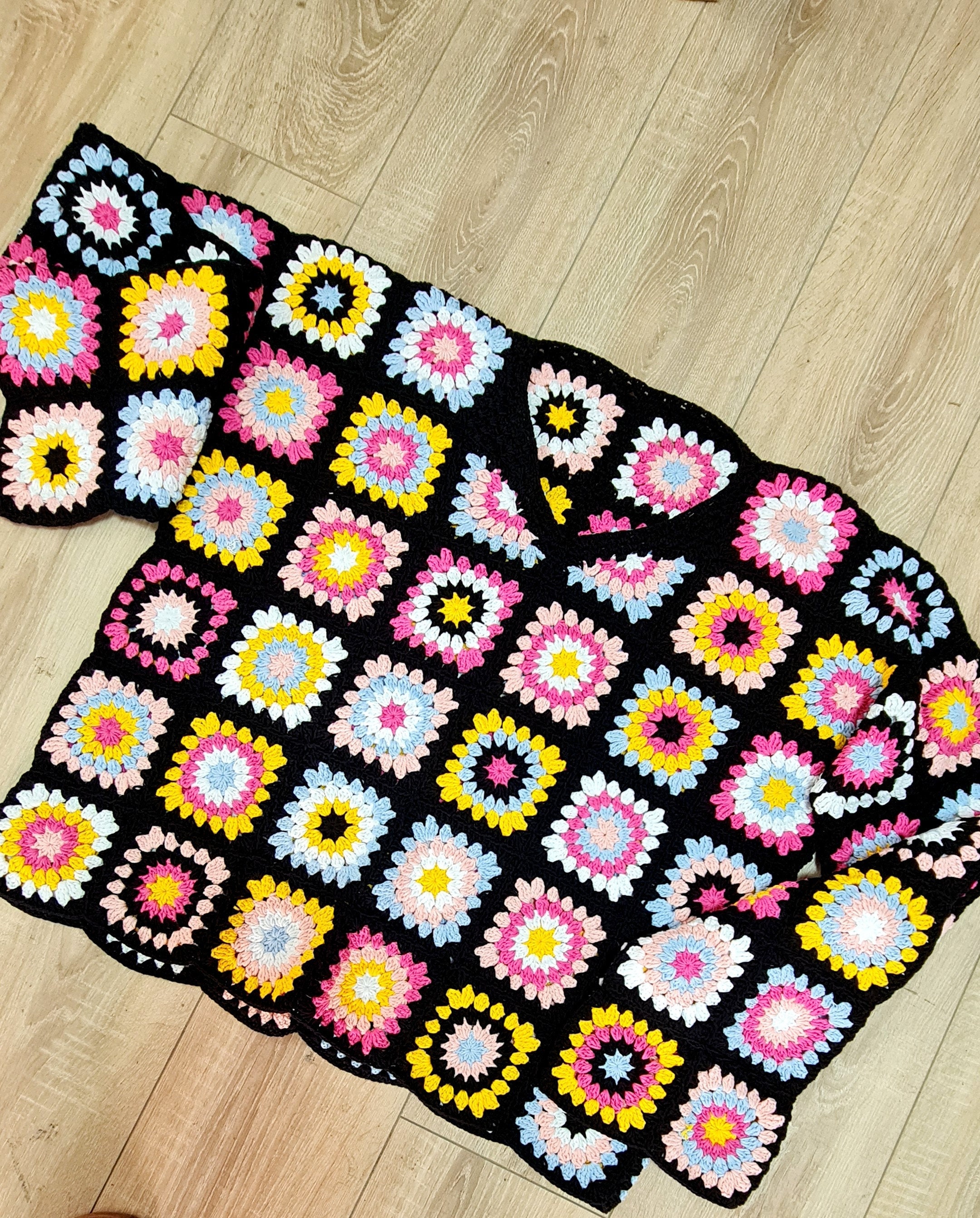 Crochet Sweater Four Season Unisex Granny Square Jumper - Etsy