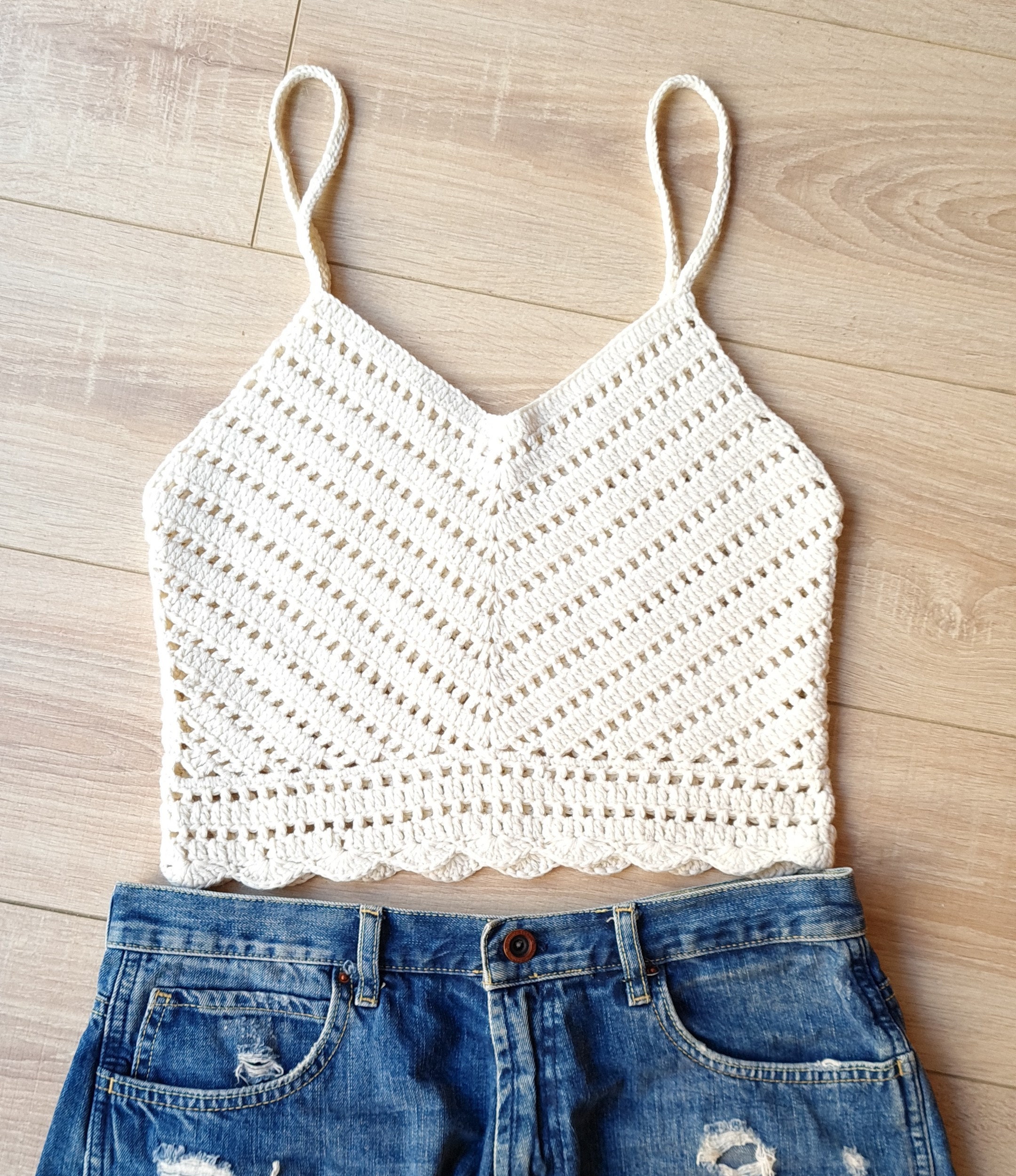 Crochet Easy Tank Top Pattern PDF File With Crochet Planner - Etsy