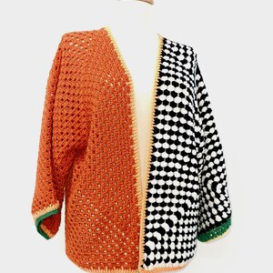 Oversize Crochet Cardigan Multicolor Jacket Summer Sweater - Etsy
