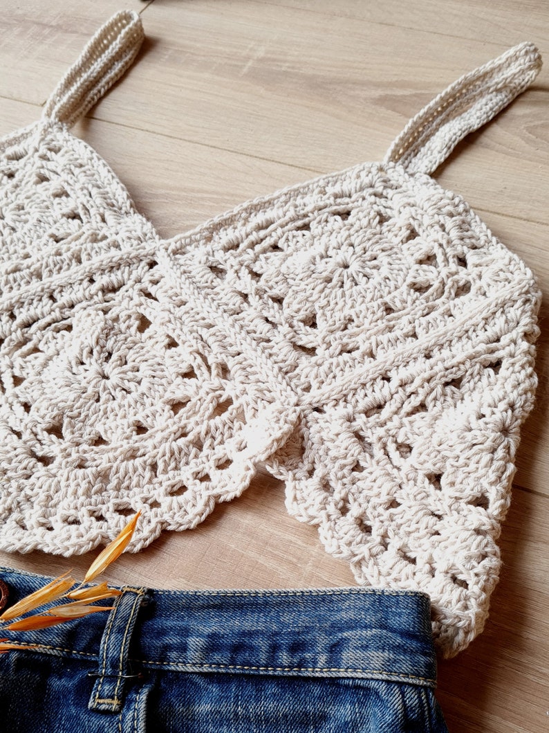 Crochet Easy Boho Tank Top Pattern in PDF File With Crochet - Etsy