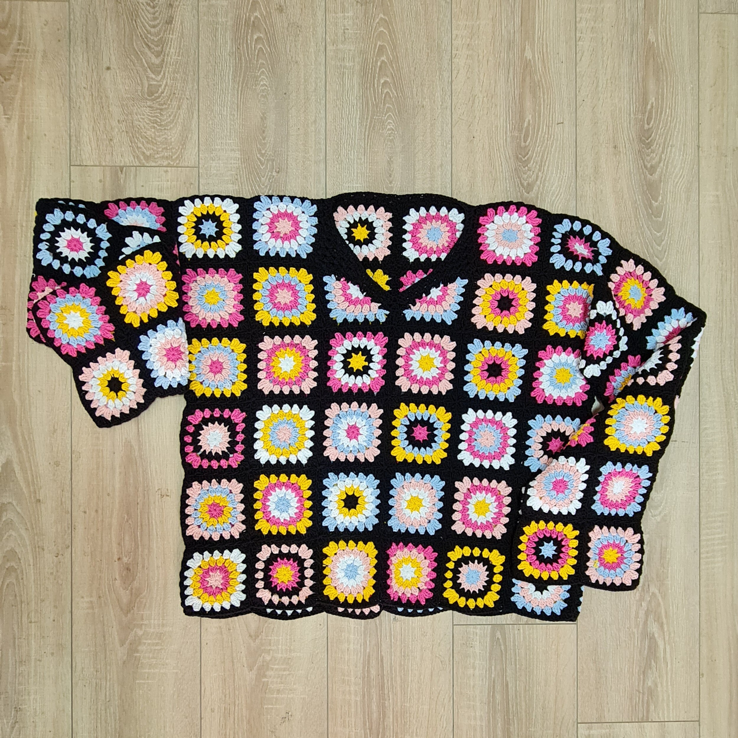 Crochet Sweater Four Season Unisex Granny Square Jumper - Etsy