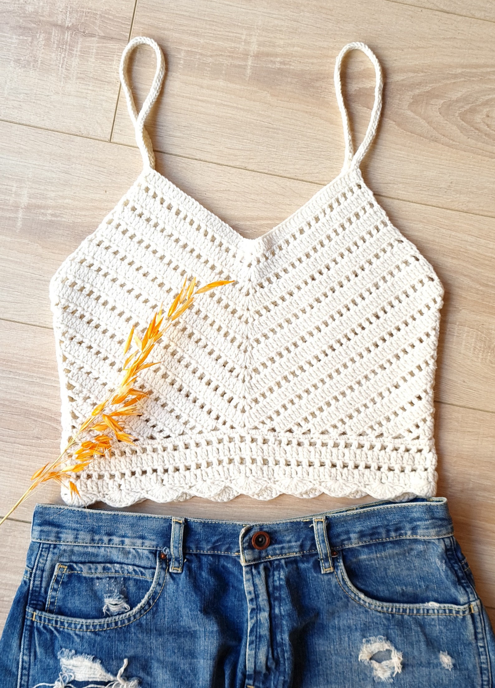Crochet Easy Tank Top Pattern PDF File With Crochet Planner - Etsy