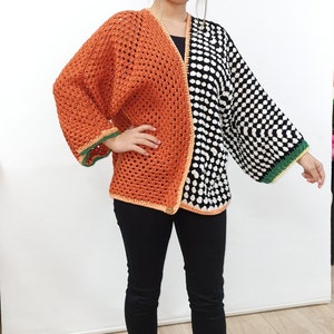 Oversize Crochet Cardigan Multicolor Jacket Summer Sweater - Etsy
