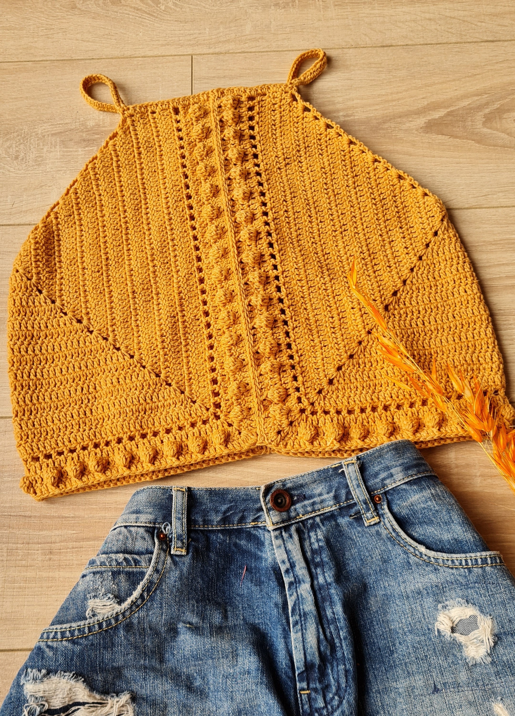 Crochet Halter Top Pattern, Boho Summer Crop Top (PDF Pattern) - Etsy