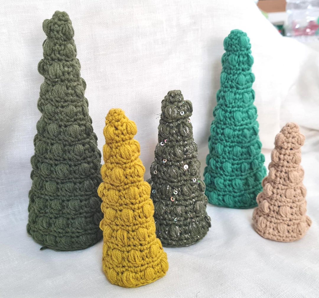 Bobble Christmas Tree Crochet Pattern: 3-sizes Festive Decor (PDF ...