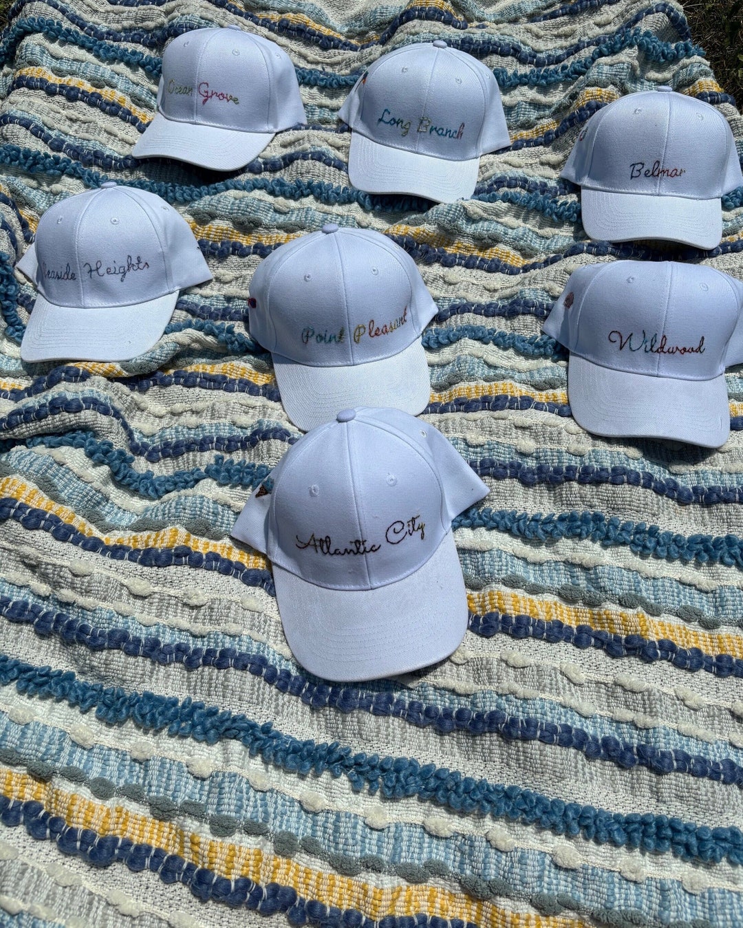 NJ Town Beach Hats - Etsy