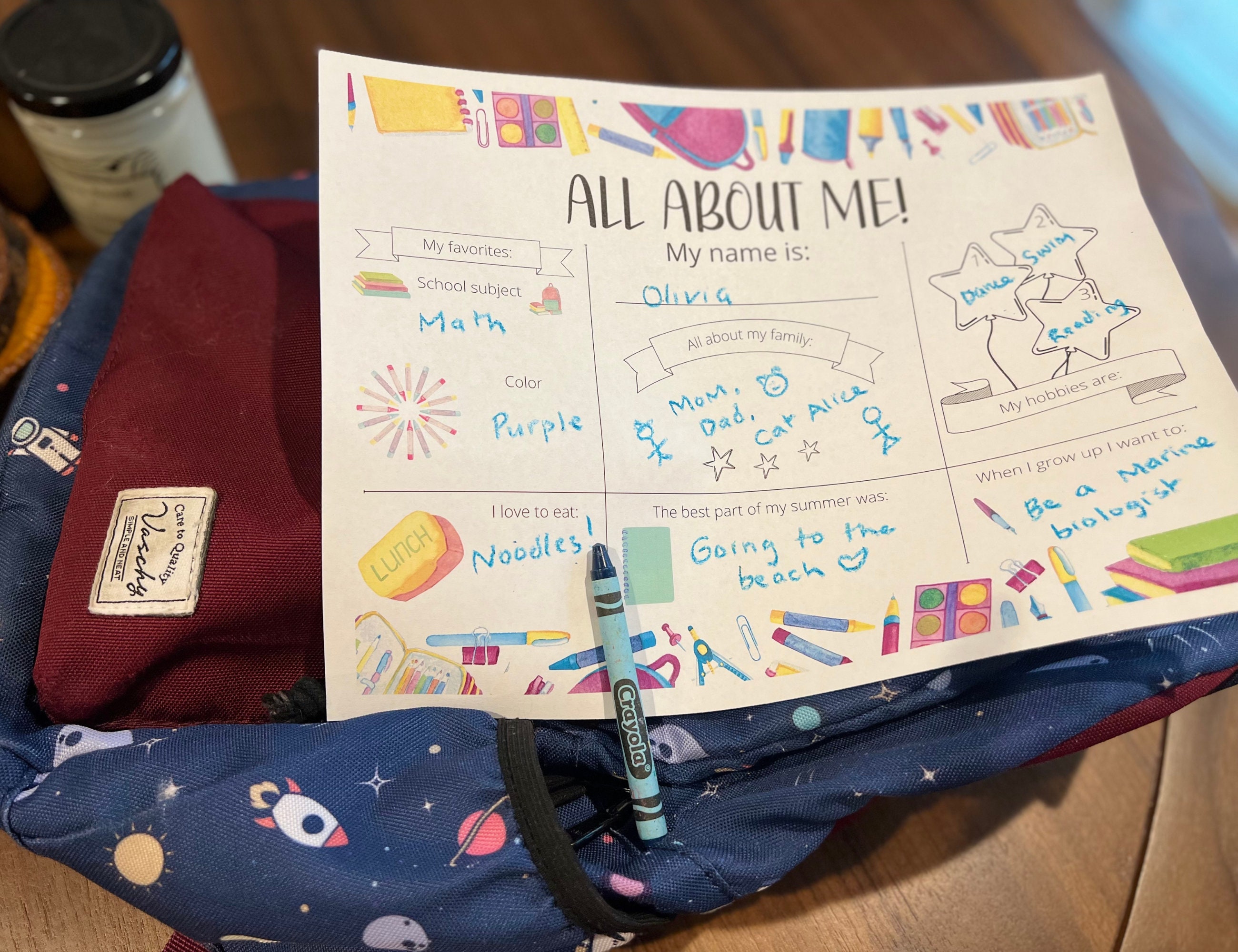 Back to School Resource for Teachers ~ Meet Your Students ~ All About ...