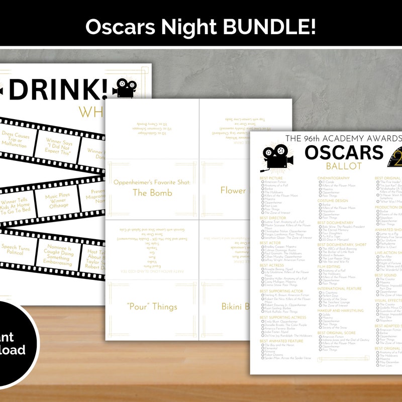Oscar Party - Etsy