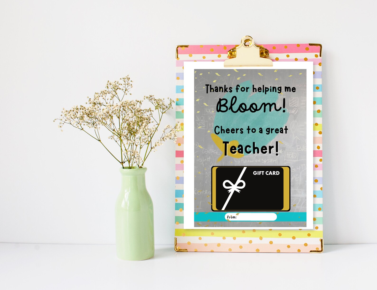 Teacher Appreciation Week Gift Card Holders Printable - Etsy